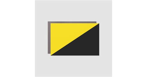 Anarcho Capitalism Flag Anarchy Symbol Black Yello Car Magnet Zazzle