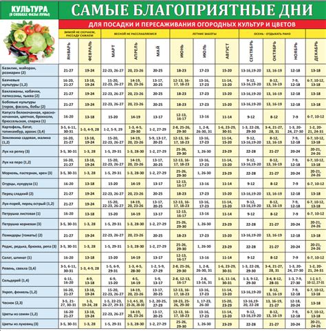 Лунно посевной календарь садовода огородника на 2021 год