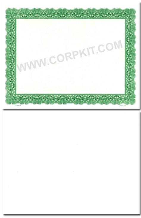 Stock Certificates
