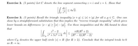 solved exercise 2 5 points let c denote the line segment