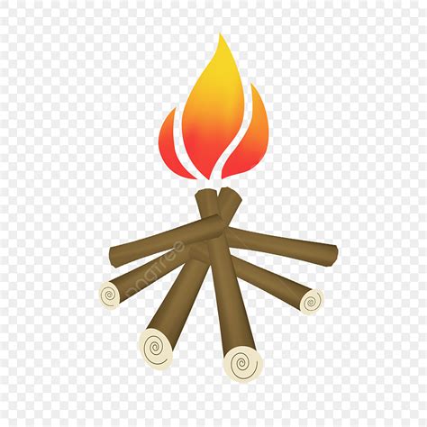 손으로 그린 색상 장작 만화 일러스트 일러스트레이션 장식 Png Png 일러스트 및 Psd 이미지 무료 다운로드 Pngtree