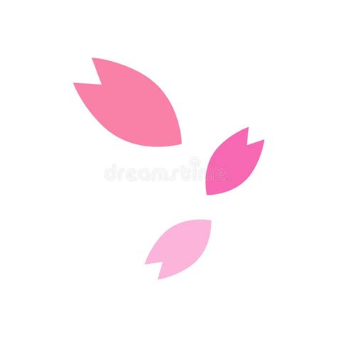 Simple And Flat Illustration Of Sakura Stock Vector Illustration Of