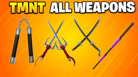 Tmnt Ffa All Weapons 9892 4106 7050 By Backpackjnr Fortnite