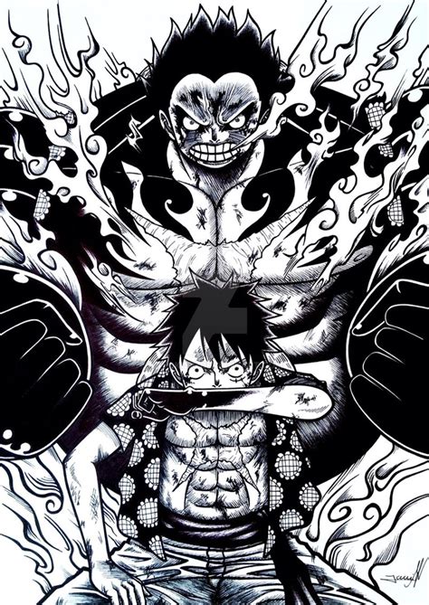 Coloriage One Piece Luffy Gear 5 Serviratusc