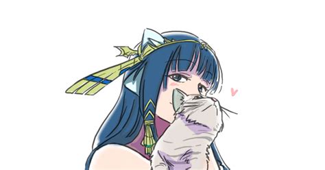 パズドラ 覚醒イシスと猫3（アメリカン・ショートヘア） りちょのイラスト Pixiv