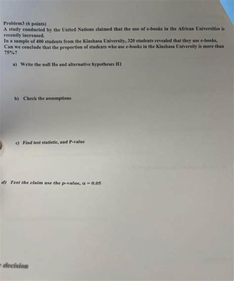 Solved Problem Points A Study Conducted By The United Chegg