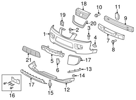 BUMPER COMPONENTS FRONT For 2007 Saturn Vue