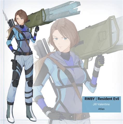 Jill Valentine Resident Evil Rwby Atlas By Seshirukun On Deviantart