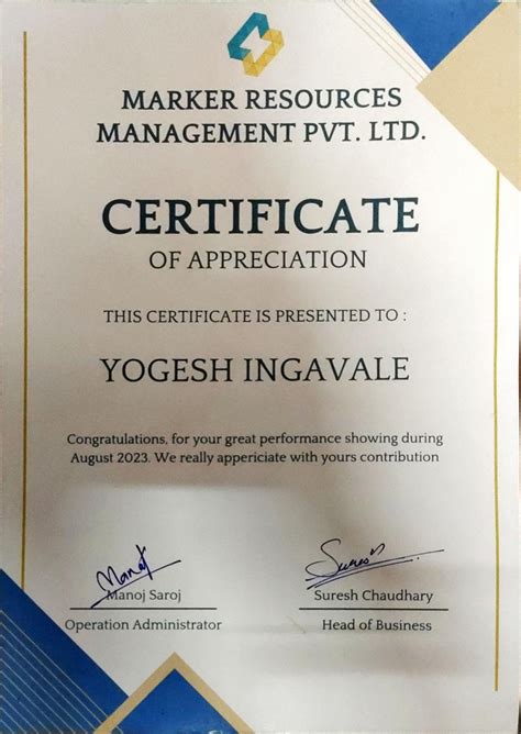 Yogesh Ingavale On Linkedin Appreciation Congratulations Motivation