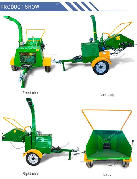 Agricultural Waste Grinder Tree Branches Shredder Machine Wood Cutting