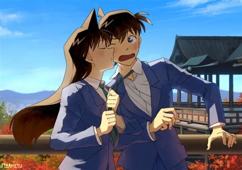 Hình ảnh Shinichi Và Ran Hôn Nhau đẹp Và đáng Yêu