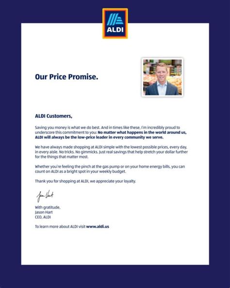 Aldi Ceo Speaks Out On Rising Prices With Our Price Promise Aldi