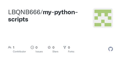 My Python Scriptsmy Python Scriptsreadmemd At Main · Lbqnb666my