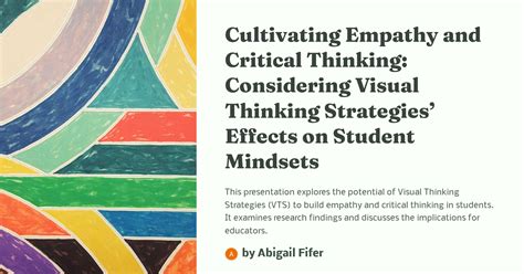 Cultivating Empathy And Critical Thinking Considering Visual Thinking