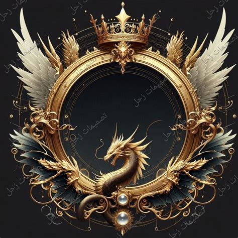 اطار تنين Неоновые обои Обои Скрапбукинг