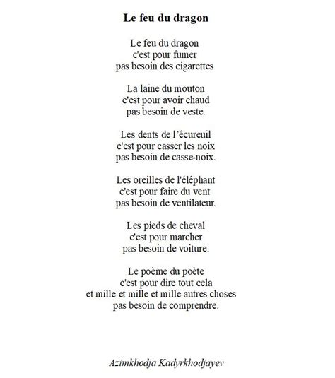 A la manière de Alain Bosquet Lycée Français de Tachkent