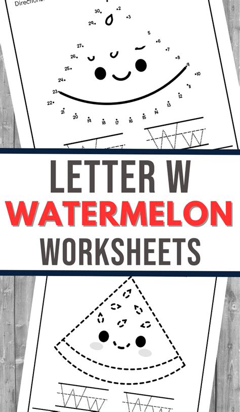 W Is For Watermelon Template