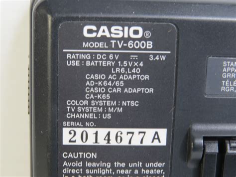 Casio Lcd Color Television Bodnarus Auctioneering