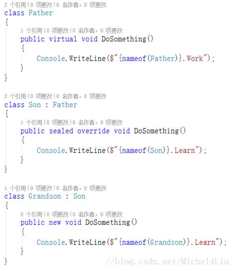 C关键字扫盲——sealed 密封 Csdn博客