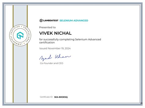 Vivek Nichal On Linkedin Java Selenium Testng Lambdatest