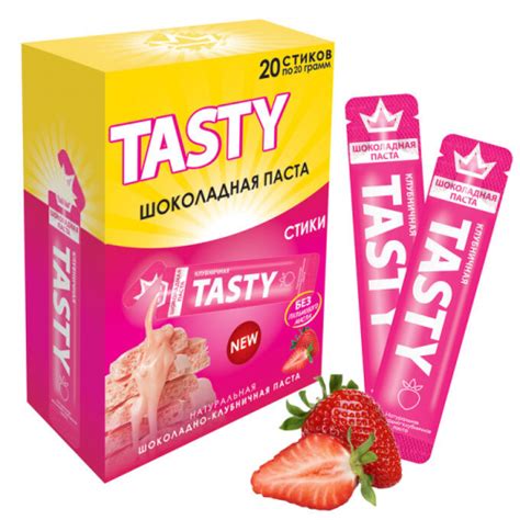 Tasty шоколадная паста Клубничная