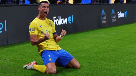 Al Nassr 3 0 Al Akhdoud Cristiano Ronaldos Second Half Brace Inspires