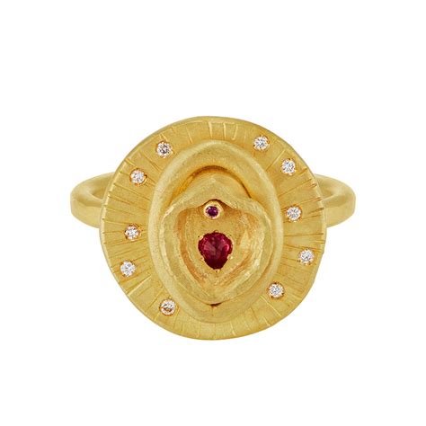The Lilith Vulva Ring Shakti Ellenwood Precious Jewellery