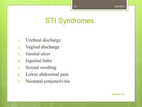 Syndromic Management Of Sti Pptx