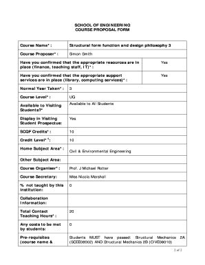 Fillable Online See Ed Ac Structural Form Function And Design Philosophy Course Proposer See