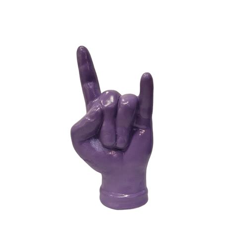 Corna In Ceramica Dipinta Viola Cm 20 Gambardella Pastori E Presepi