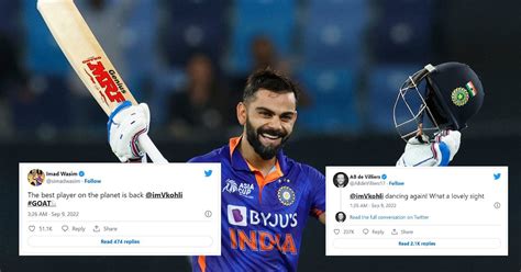 Twitter Reactions To Virat Kohli Finally Reaching His 71st Century