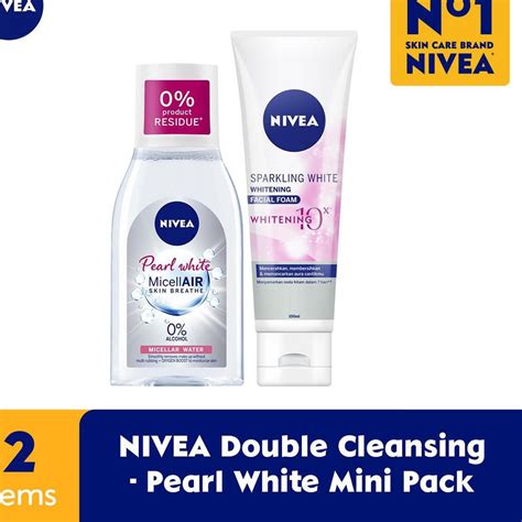 Nivea Sparkling Bright Facial Foam Micellair Pearl And White 125ml