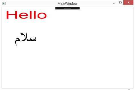 C Wpf Glyph Right To Left Text Rendering Stack Overflow