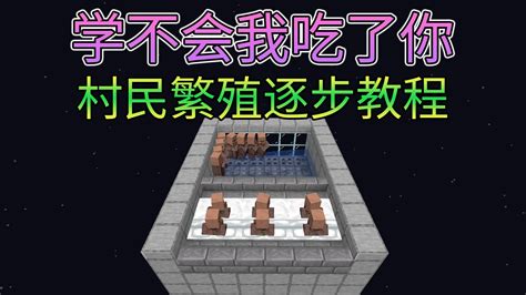 一学就会的靠谱的村民房繁殖机 三明治夹船村民繁殖机 Minecraft114java我的世界 黑山大叔 黑山大叔 哔哩哔哩视频