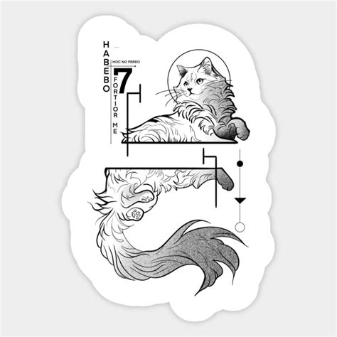Gato Concept Gato Sticker Teepublic