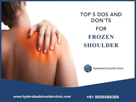 Top 5 Dos And Donts For Frozen Shoulder Shoulder Clinic Hyderabad