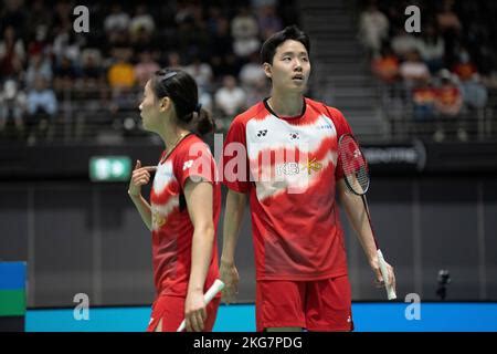 SYDNEY AUSTRALIA NOVEMBER Chae Yu Jung And Seo Seung Jae Of Korea Celebrate Winning The
