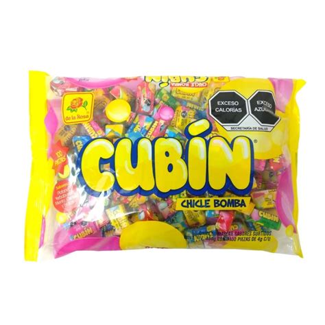 Chicle Cubin De La Rosa 100 Pza Dulfi Dulcería