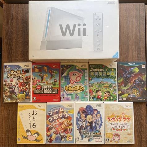 【sale／75off】 Nintendo Wii 本体＋ソフト9本セット Rcgcsubjp