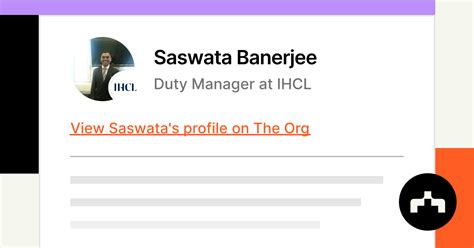 Saswata Banerjee Duty Manager At Ihcl The Org