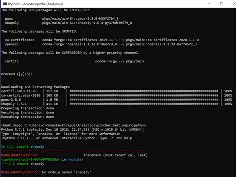 Conda Package For Windows Broken · Issue 828 · Shapelyshapely · Github