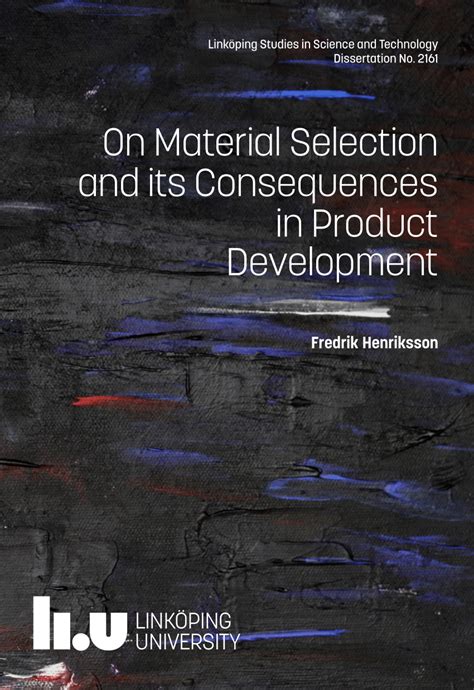 PDF On Material Selection And Its Consequences In Product Development
