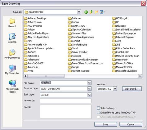 Belajar CorelDRAW Cara Menyimpan File