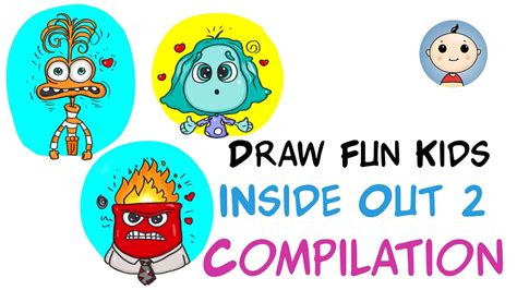 How To Draw Inside Out 2 CharctersStep By Step Tutorials Easy To Follow Along YouTube