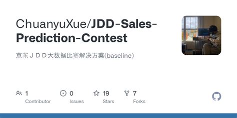 Github Chuanyuxue Jdd Sales Prediction Contest Jdd Baseline