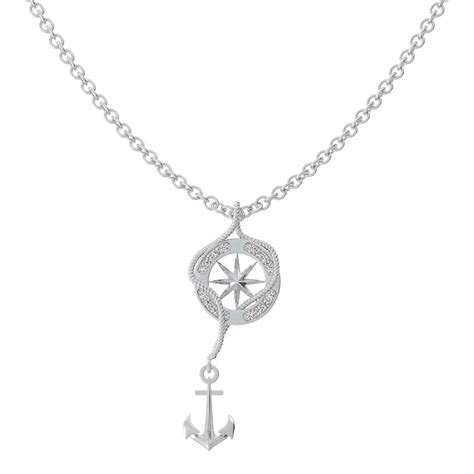 Compass And Anchor Pendant Edwin Novel Jewelry Design