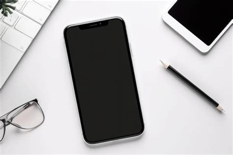 Premium AI Image Mobile Phone Mockup Illustration AI GenerativexA