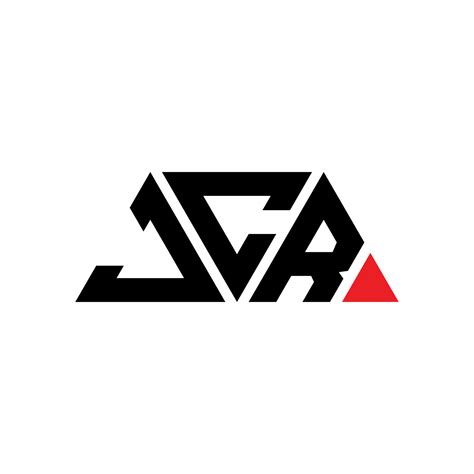 Jcr Triangle Letter Logo Design With Triangle Shape Jcr Triangle Logo