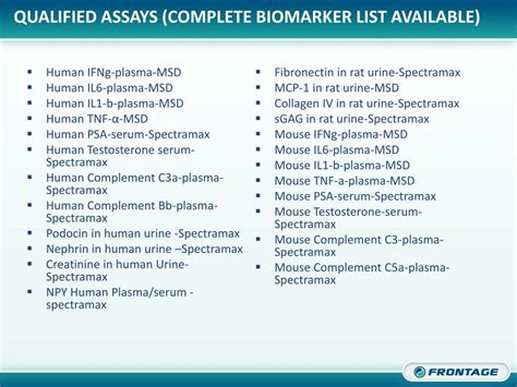 Ppt Biomarker Development And Validation Practices And Experiences
