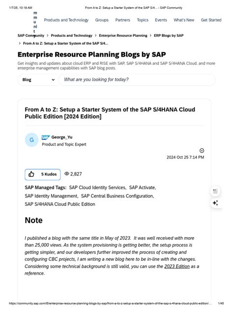 From A To Z Setup A Starter System Of The Sap S 4 Sap